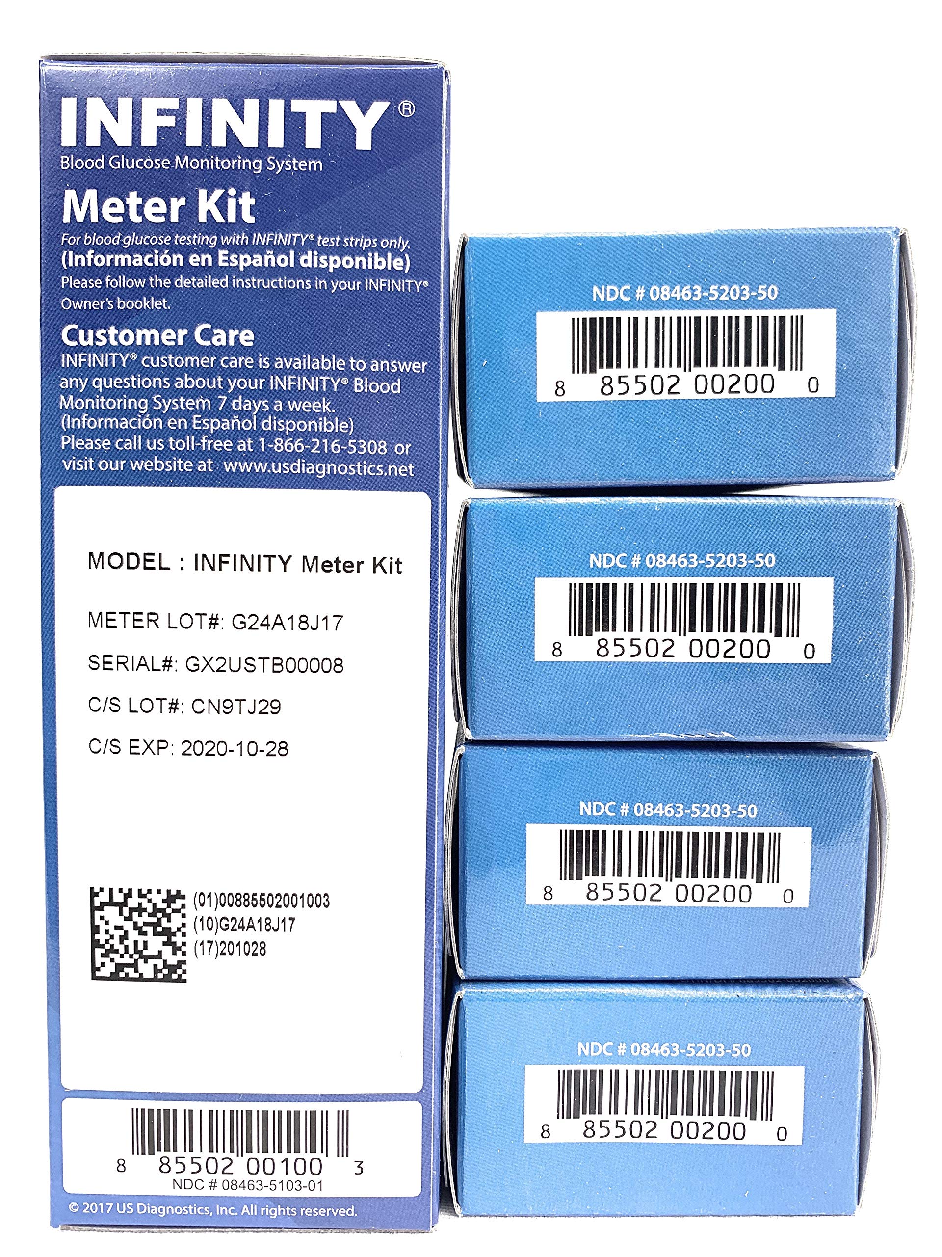 Free Infinity Meter w/Purchase of 200 Test Strips (4 Boxes of 50 Ct= 200 Ct Total)