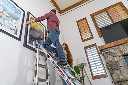 Little Giant Ladders, Epic, M17, 17 foot, Multi-Position Ladder, Aluminum, Type 1A, 300 lbs weight rating, (16817-818)