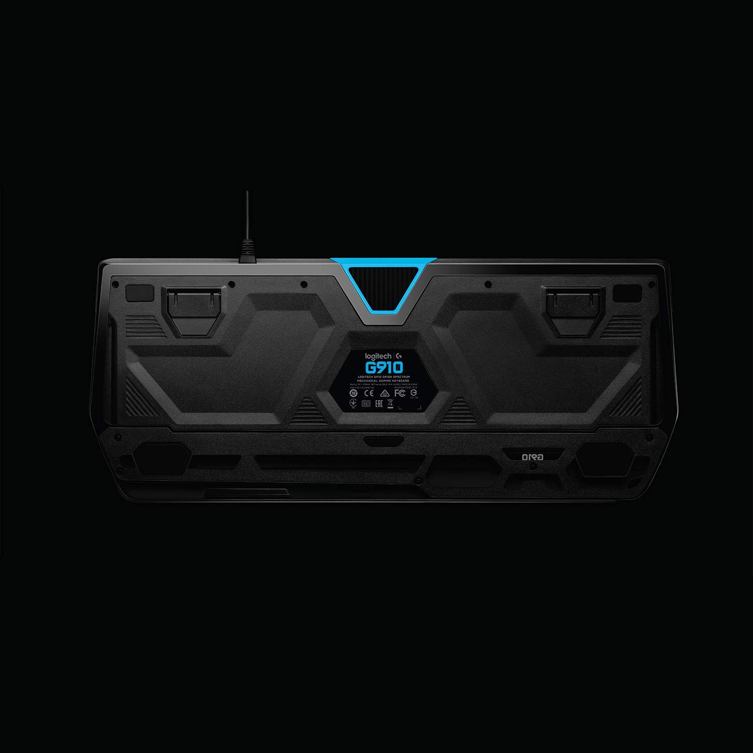 Logitech G910 Orion Spark RGB Illumination Mechanical Gaming Keyboard β 9 Programmable Buttons, Dedicated Media Controls with ARX Control App - Black (Renewed)