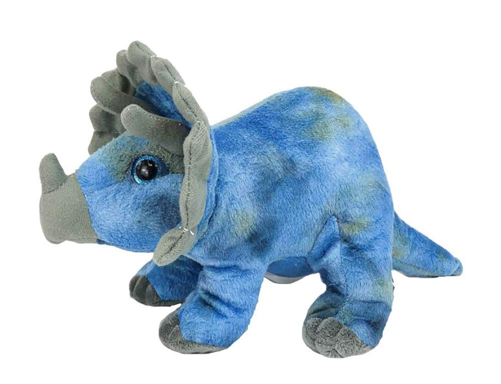 Make Your Own Stuffed Animal Cuddly Soft Stella The Triceratops 8 inch Kit. No Sewing Required