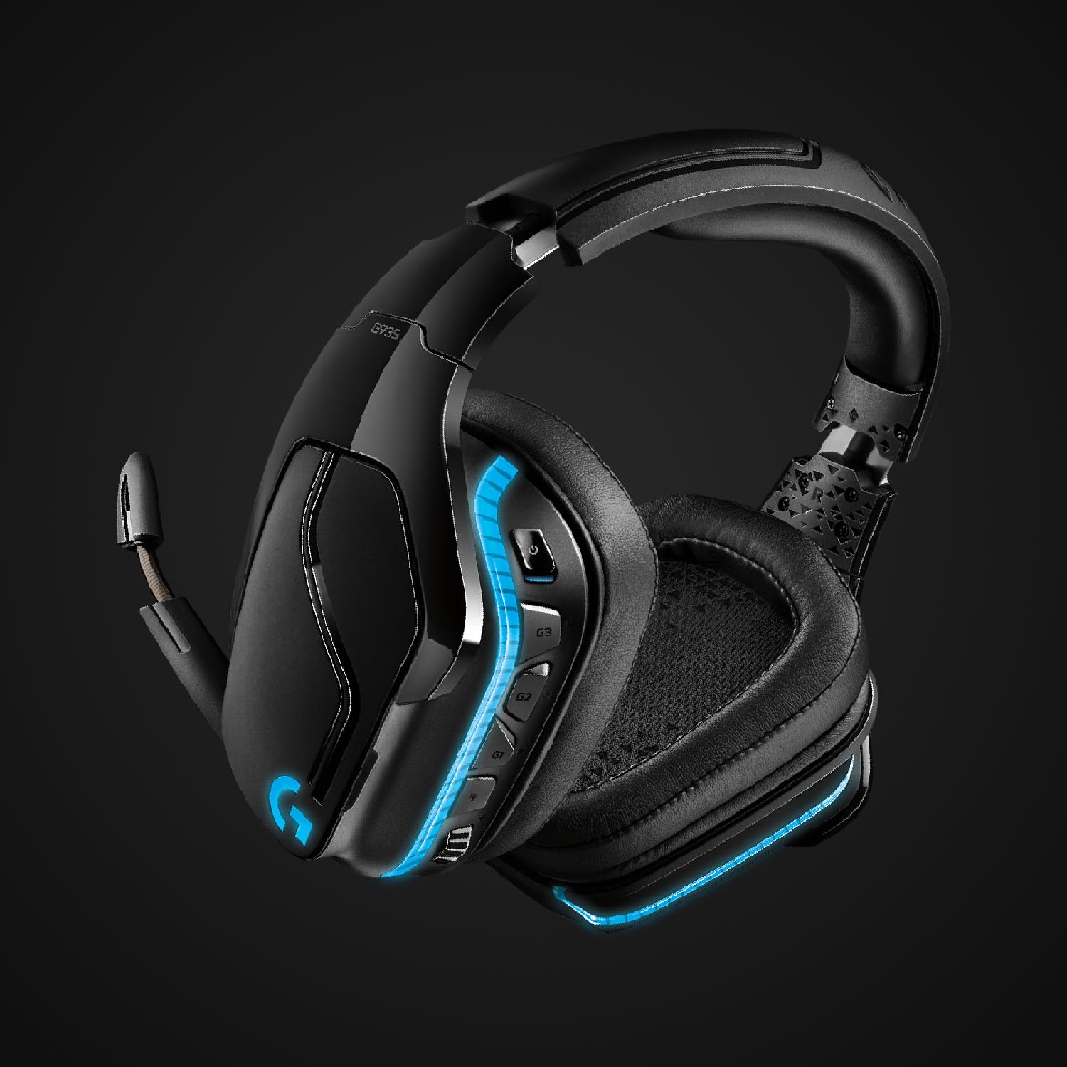Logitech G935 Gaming Headset Kabellos mit 7.1 Surround Sound/Lightsync