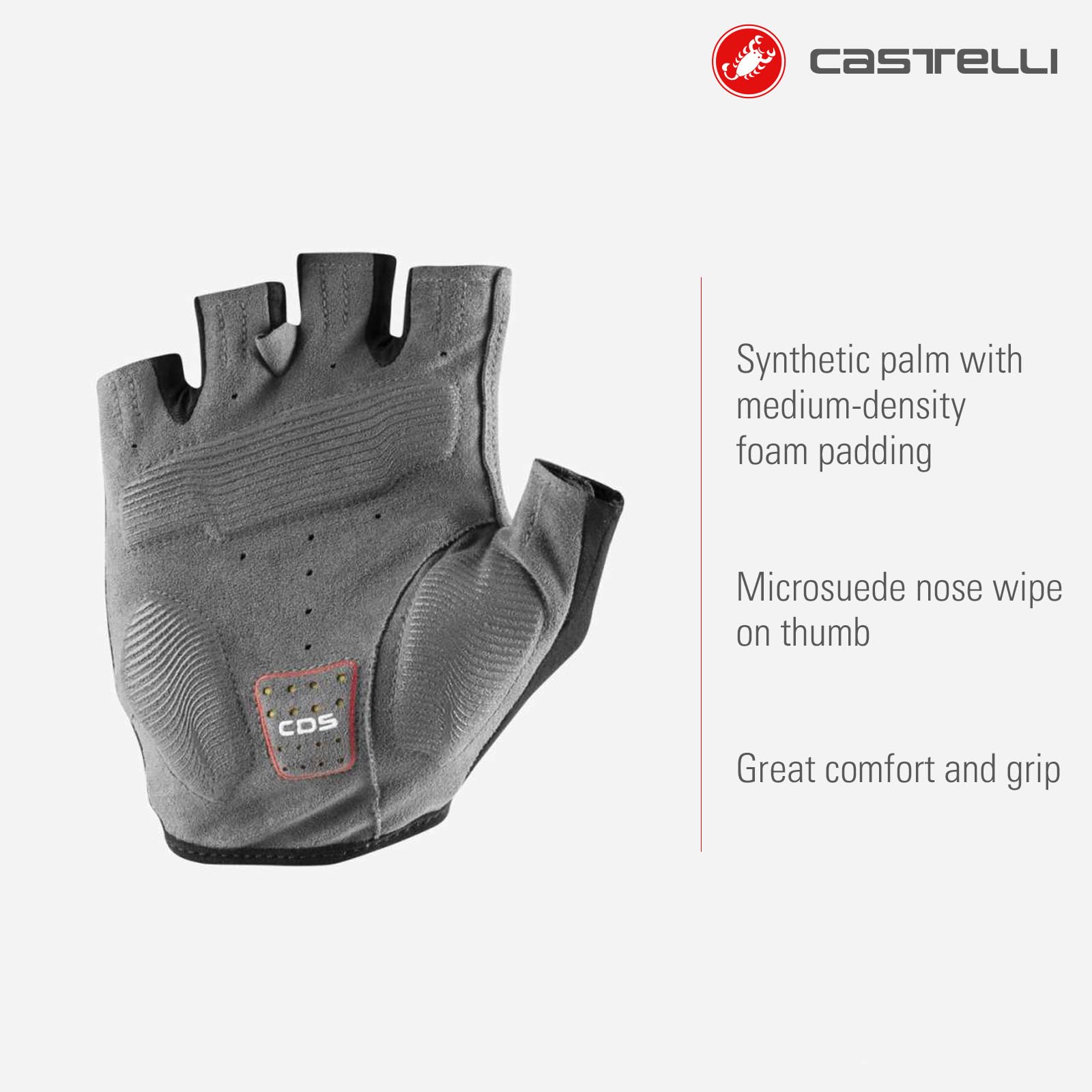 Castelli Men's Entrata V Glove for Road and Gravel Biking l Cycling - Red - Large