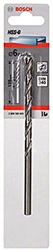 Bosch 2608595685 Metal Drill Bit Hss-G Din 340 6mmx3.58In