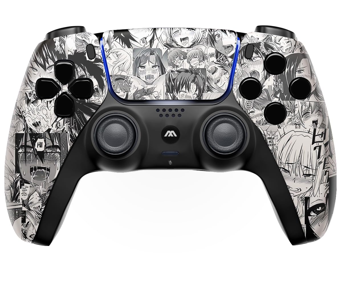 MODDEDZONE Wireless Controller for PS5 with Exclusive and Unique Designs Compatible with PlayStation 5 - The Ideal Christmas Gift for Gaming Enthusiasts - Expertly Crafted in USA Black Mask