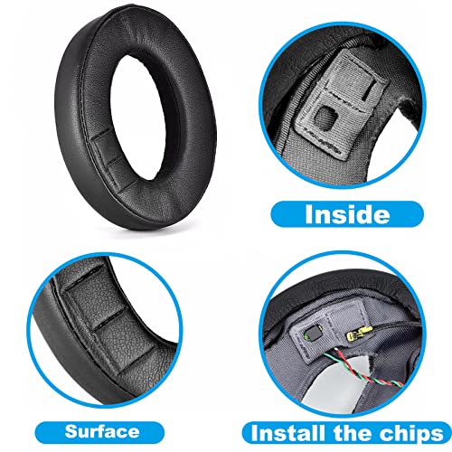 Ear Cushions for Parrot by Philippe ZIK 1.0 Headphone-Replacement Earpad Cover, Ear Cushion Pads (Black)