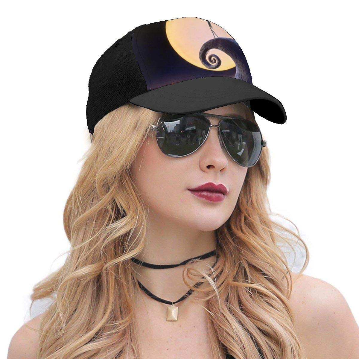 Baseball Cap Night Christmas Adjustable Anti UV Sun Hat Washed Cotton Outdoor Dad Hat for Men Women
