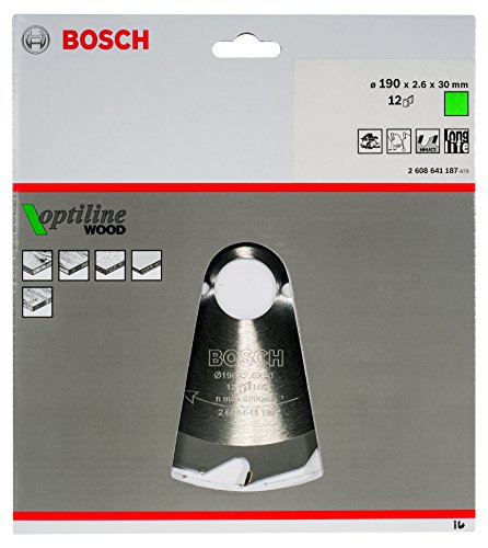 Bosch 2608641187 Circular Saw Blade"Top Precision" Opwoh 7.48inx30mm 12T