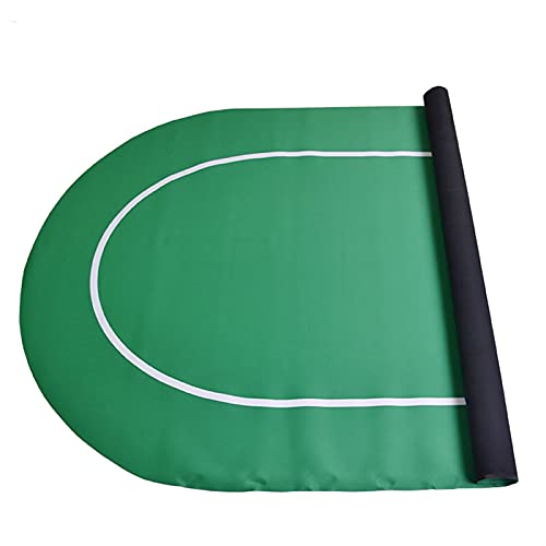 Craps and Roulette Table Felt Poker Tablecloth NO Logo NO Printing 18090cm Texas Baccarat Poker Chip Table Mat Oval Rubber Poker Gambing Mat Green Table Cloth