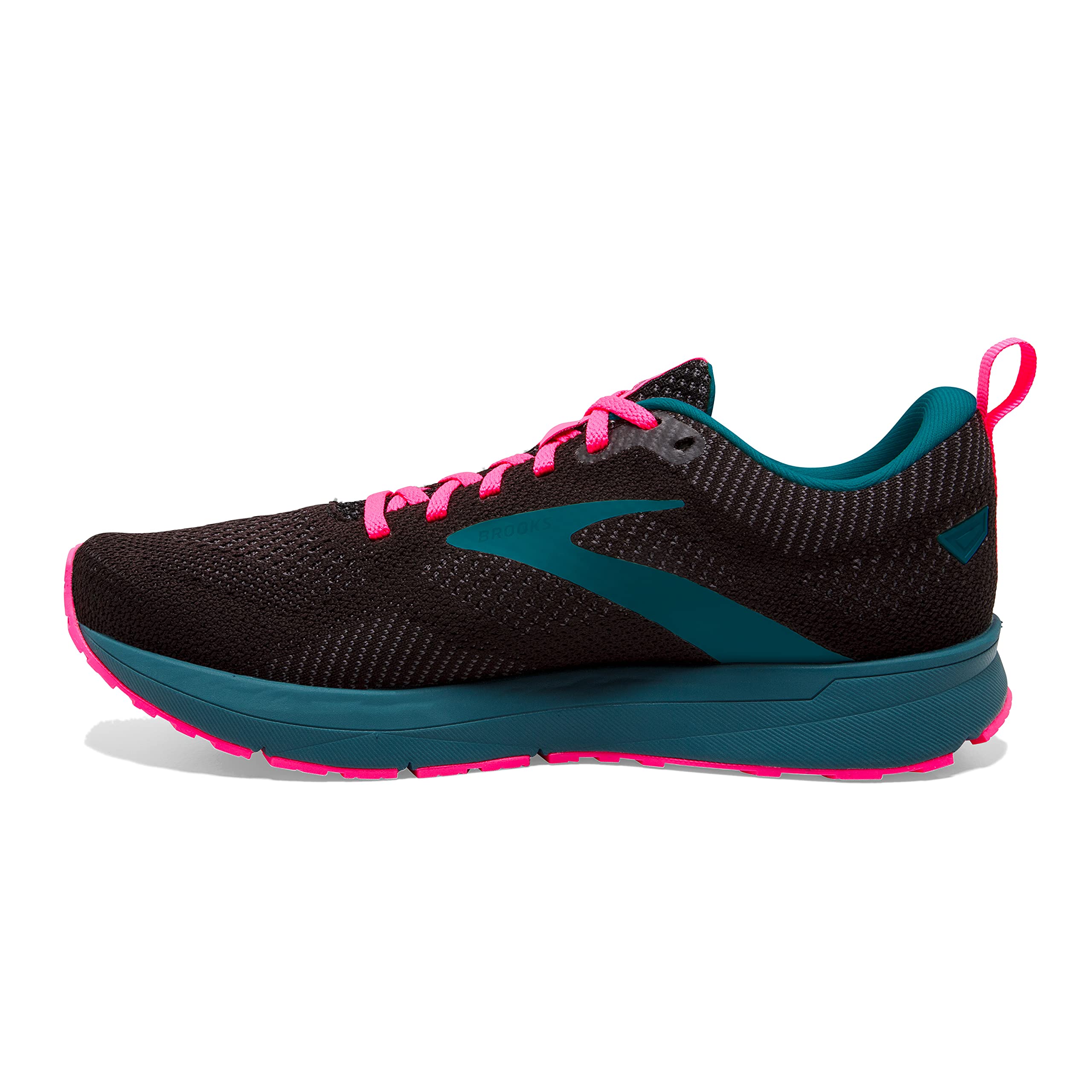 Brooks Women's Revel 5 Neutral Running Shoe - Black/Blue/Pink - 7