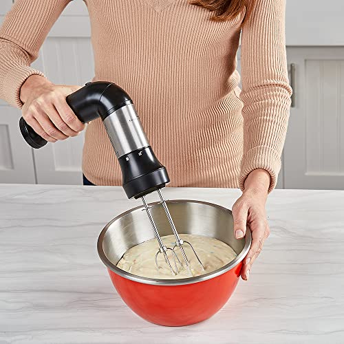 Emeril Everyday Blender & Beyond Immersion Hand Blender, Cordless with Charging Station, Whisk and Double Beater Included.