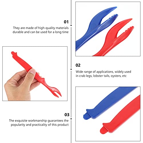 Hemoton Seafood Opener Tools Seafood Opener Tool 6Pcs Seafood Crackers Picks Tools Set Easy Opener Shellfish Sheller Knife for Lobster Crab Prawns Crawfish Shrimp Prawn Crab Tools