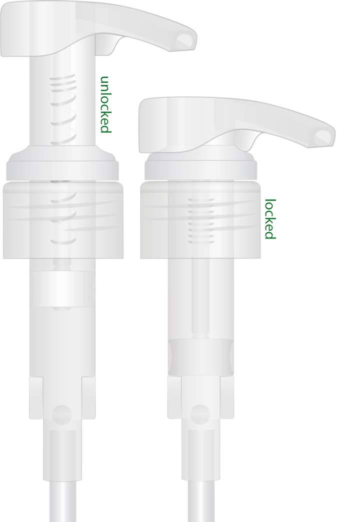 Bar5F 1 Liter Pumps for Shampoo Conditioner Lotion etc., Pump Dispenser for 33.8 Oz 1-Inch Bottle Necks, 2-Pack