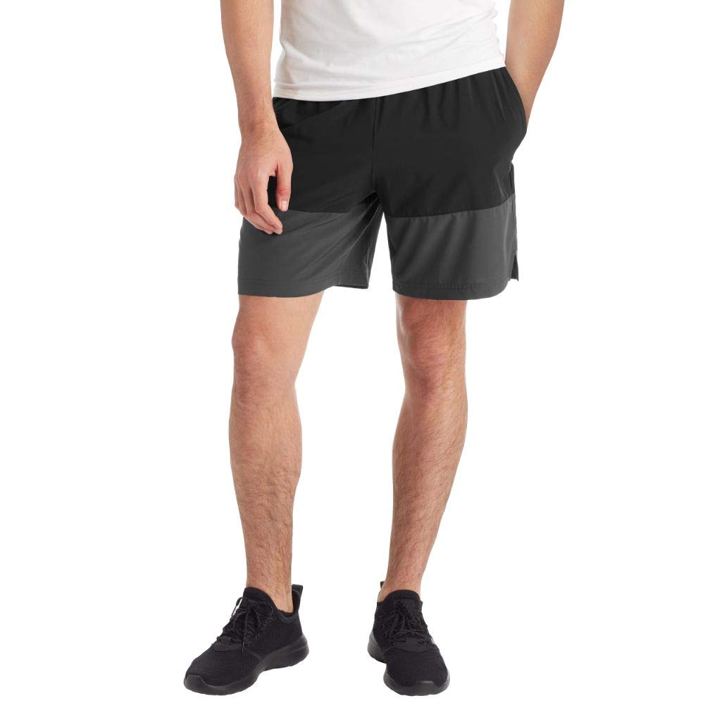 C9 Champion mens Running - 7" Inseam Shorts, Ebony/Railroad Gray, Large US