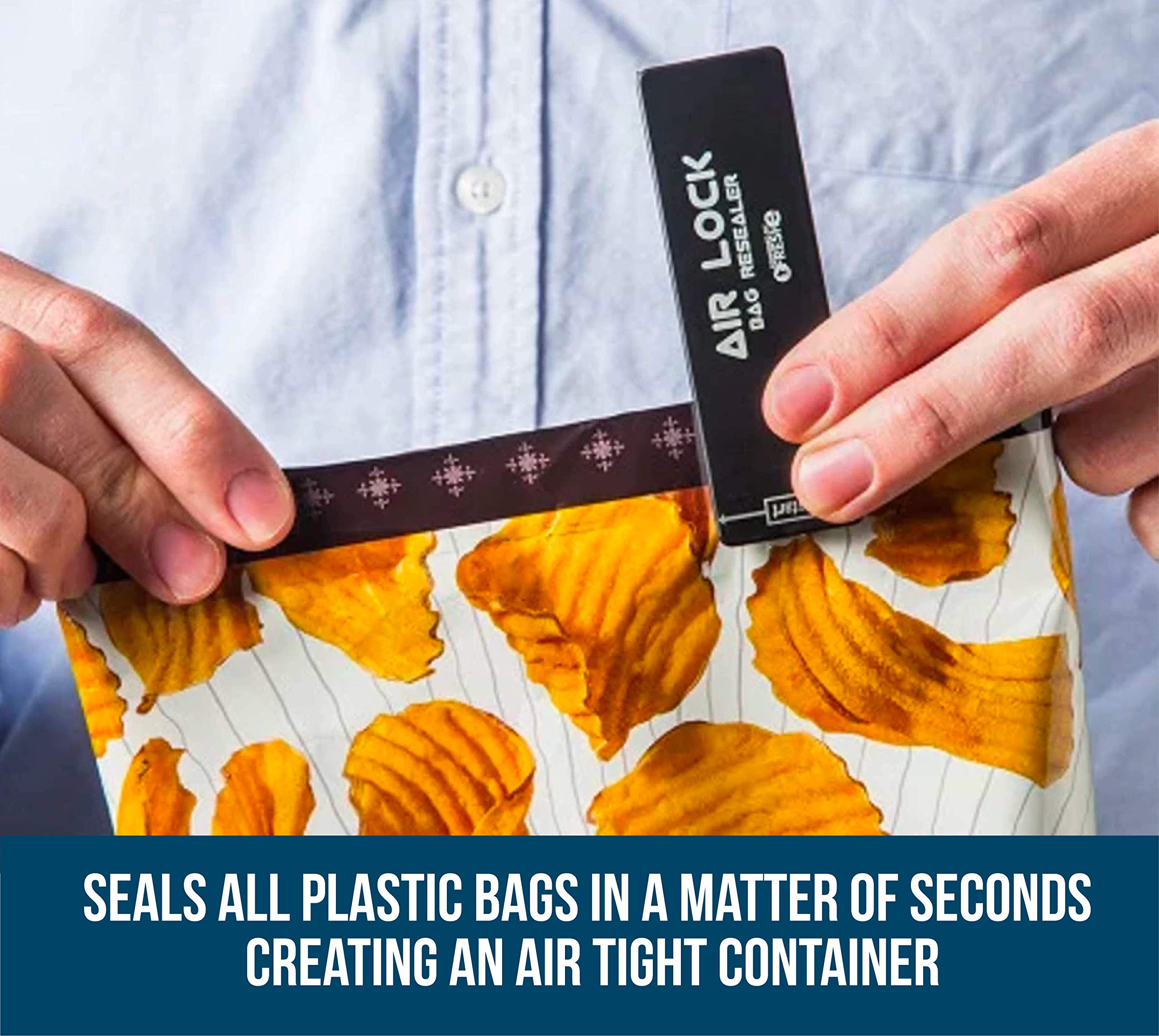 Bag Sealer β Handheld Portable Air Lock Food Preserver, Bag Resealer