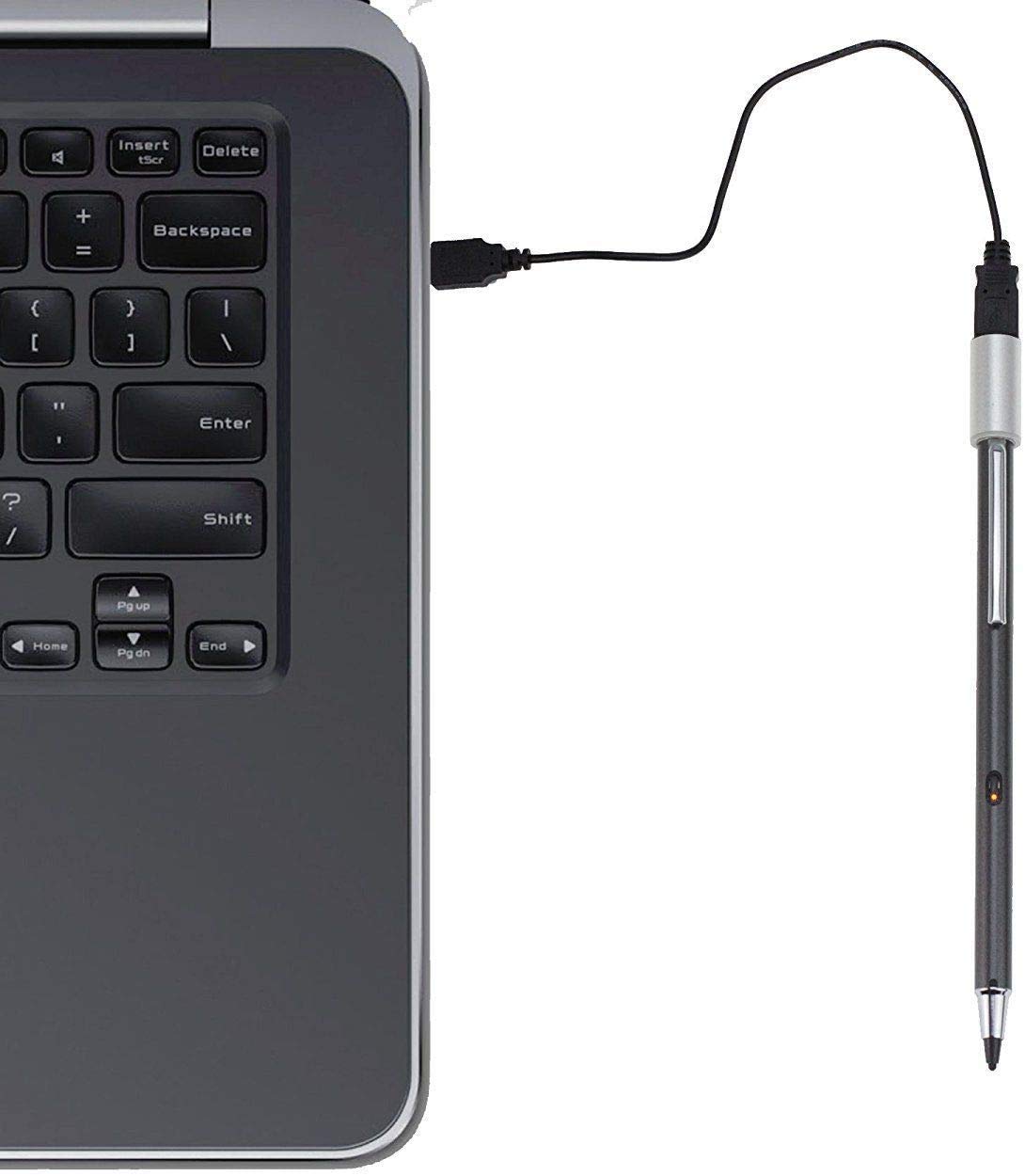 Broonel Grey Rechargeable Fine Point Digital Stylus Compatible with The ASUS Chromebook C204 11.6" / ASUS Chromebook Flip C214 11.6"