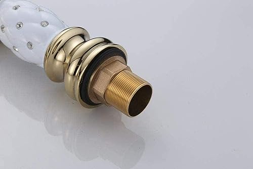 Faucet Household Sink Faucet Kitchen Faucet Bathroom Faucet All White Diamond Shaped Copper Hot and Cold Bathroom Under Bathroom Counter Diamond Basin Faucet