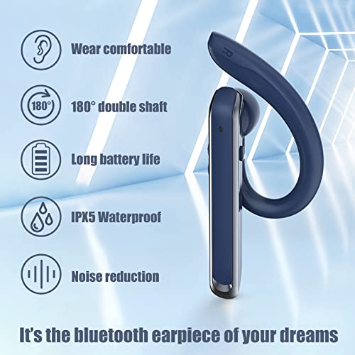 ESSONIO Headphones Bluetooth earpiece Wireless Headphones with mic Cell Phone Noise Canceling earpiece Hands-Free Headsetā¦