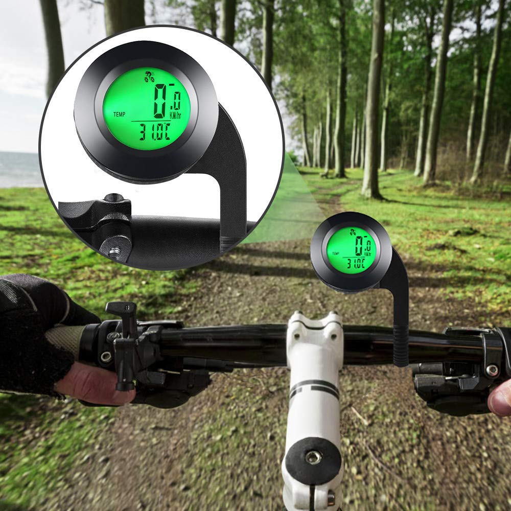 Bike Computer,3 Color Backlight Bike Speedometer,AutoOn/Off Cycle Bicycle Computer,LCD Power Meter Cycling Computer,Waterproof Bicycle Speedometer,Mountain Bike Odometer Distance Tracker