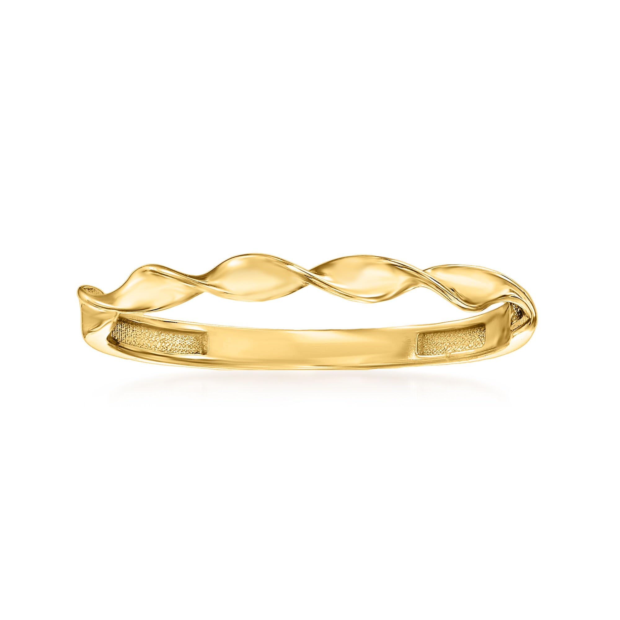 Canaria 10kt Yellow Gold Twisted Ring. Size 9