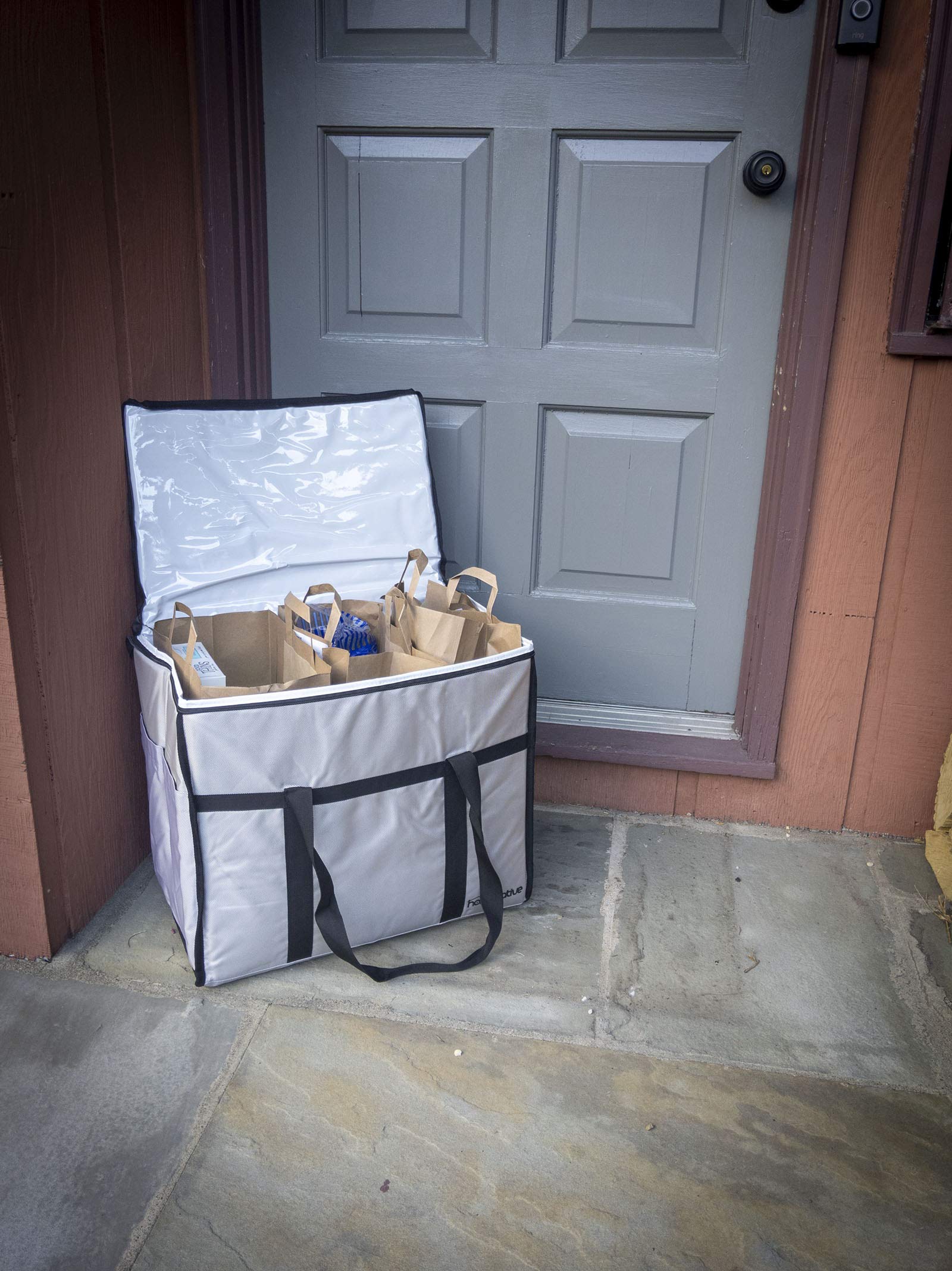 Homevative Locking Home Delivery Bag for Groceries, Packages, Food Delivery, etc. 2 Combination Locks included