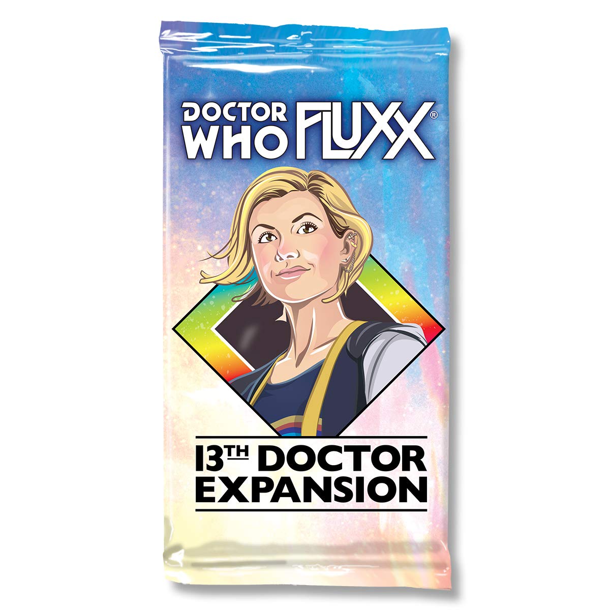 Looney Labs Doctor Who Fluxx: 13th Doctor Expansion – 2-6 Players – Card Games for Family – 5-30 Mins of Gameplay – Games for Family Game Night – Card Games for Kids & Adults Ages 8+ - English