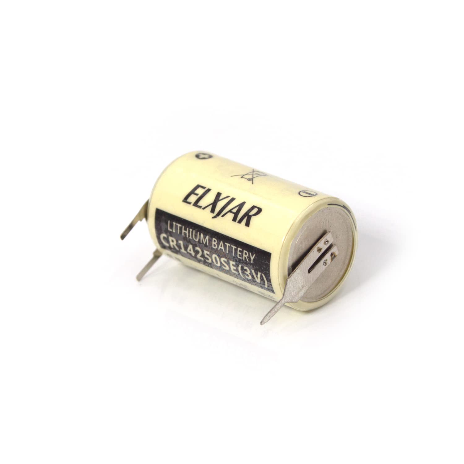 Coonyard (2-Pack) CR14250SE-FT 3-Pin PLC Lithium Battery 3V 850mAh 1/2 AA, Replacment for FDK/Sanyo CR14250SE, 1755-BAT, CR1/2AA, 1/2AA, CR14250, CR14250SET, 1/2R6, 1/2UM3, 1/2ER6