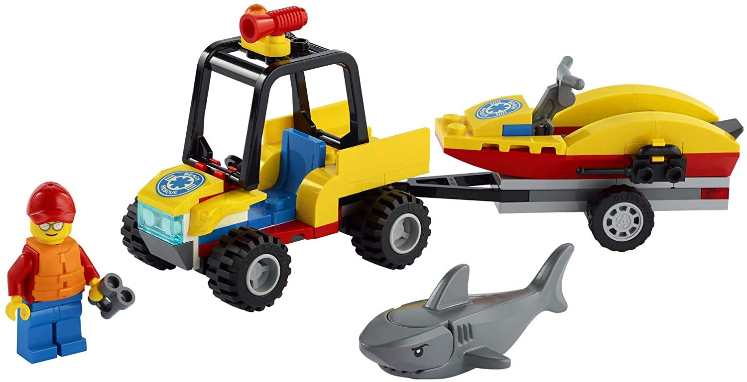 LEGO City Beach Rescue ATV 60286 Building Kit; Fun Cool Toy for Kids, New 2021 (79 Pieces)