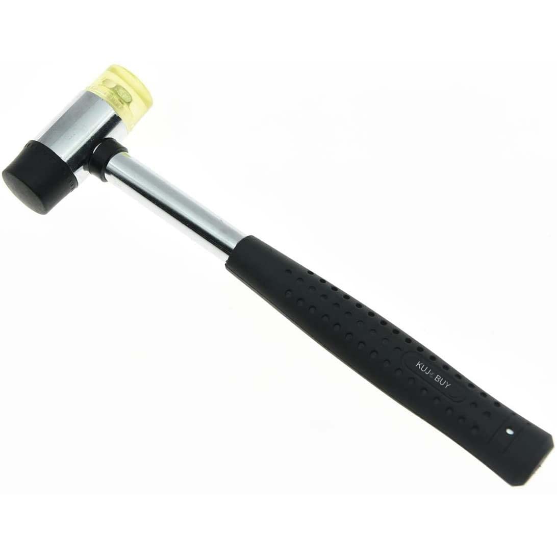 Guitar Luthiers Hammer Double Headed Tool Rubber Mallet Fret Fretboard Fretwork for Bass Ukulele Mandolin Banjo And Other String Instruments Installing Fretting Dual Face Rubber Hammer