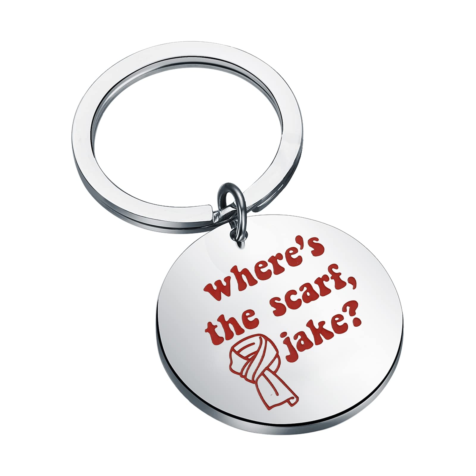BLEOUK Music Gift Singer Fans Keychain Singer Song Lyrics Gift Music Lover Gift (wheres the scarf)