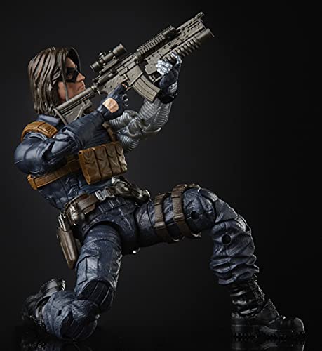 Marvel Hasbro Black Widow Legends Series 6-inch Collectible Winter Soldier Action Figure Toy, Premium Design, 2 Accessories, Ages 4 and Up