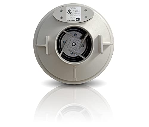 Suncourt Centrax RDK04 Radon Fan Mitigation Kit, Indoor and Outdoor Installation, Inline Centrifugal Fan with Rubber Couplers (4 inch x 4 inch) and Air Pressure Indicator, White