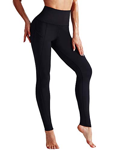 NELEUS 3 Pack Tummy Control High Waist Running Workout Leggings,9017,Black,Grey,Navy Blue,3XL