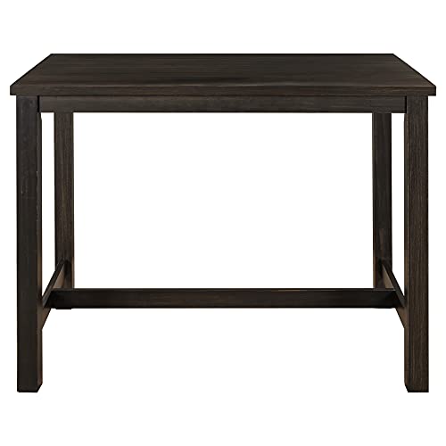 Rhomtree 45" Counter Height Rectangle Rustic Dining Table/Mid Century Modern Kitchen Table for Kitchen, Dining Room (Espresso)