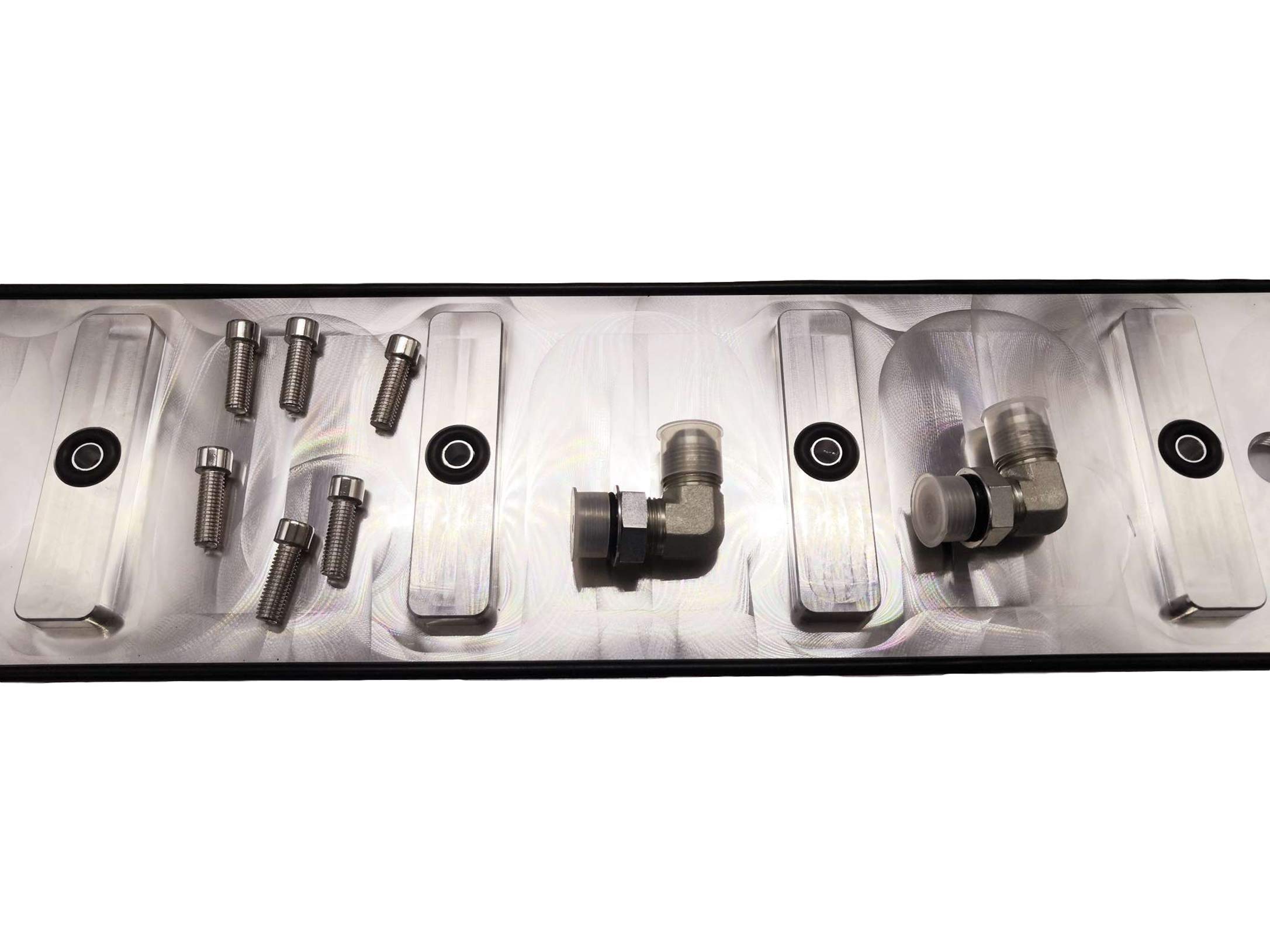 Billet Aluminum Tappet Cover Kit Replacement for 1989-2002 Cummins Diesel 5.9L 12v 24v Dual Port Ram VE44 P7100 Pumps (Silver)