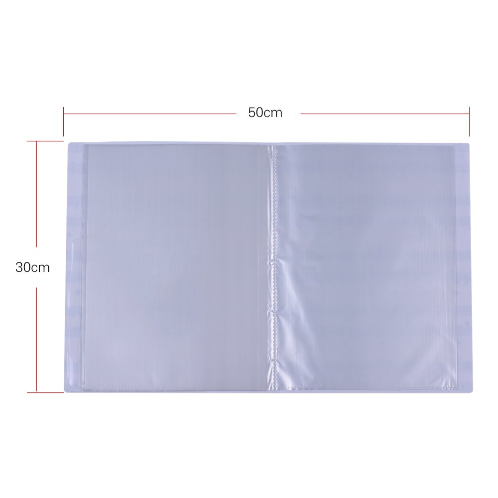 Music File Folder A4 Size Sheet Music Folder Paper Documents Music Themed 40 Pockets Storage Folder