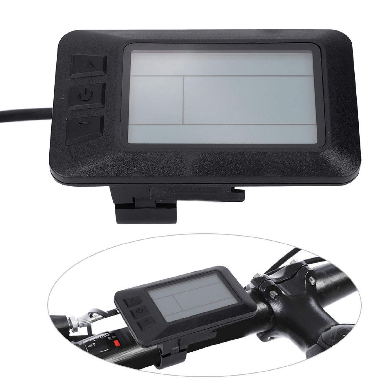 Bike Conversion LCD Instrument, LCD Display Used for E-Bike Kit with Waterproof Connector USB for Electric Bike E-Bike