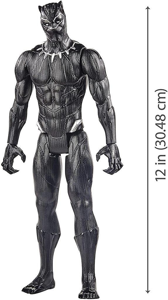 Marvel Titan Hero Series Black Panther Action Figure, 30 Cm Toy, Inspired Universe, for Children Aged from 4 Years