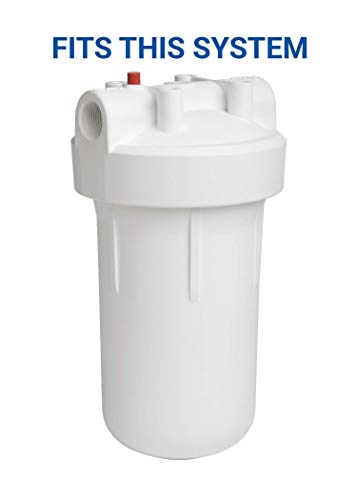 EcoPure EPW4F Premium FACT Universal Innovative Product-Better Filtration and Longer Life Versus Most Whole Home Water Filters, 1 Count (Pack of 1), Black/White