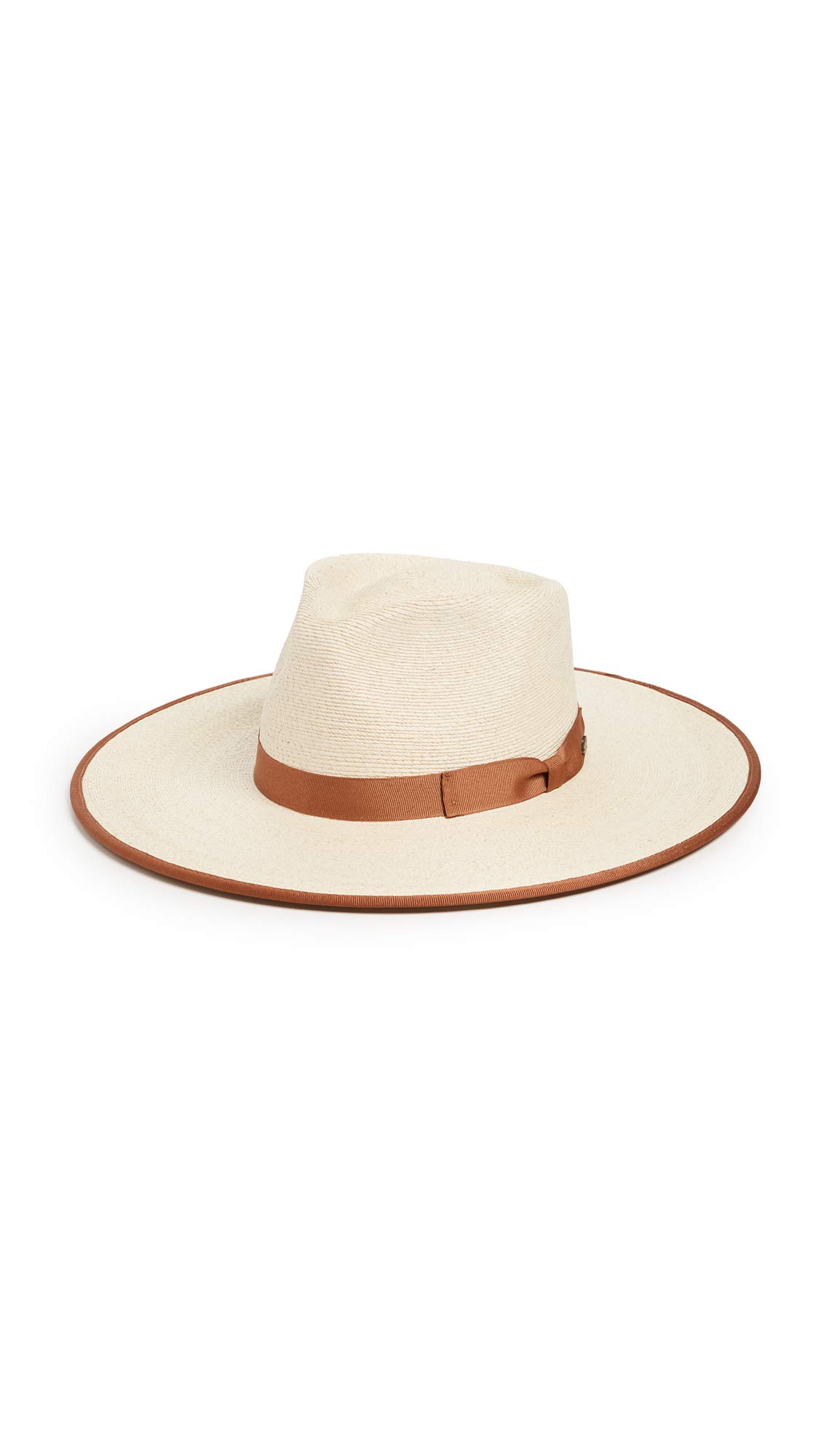 Brixton Women's Joanna Straw Rancher Hat, Natural, Tan, Small