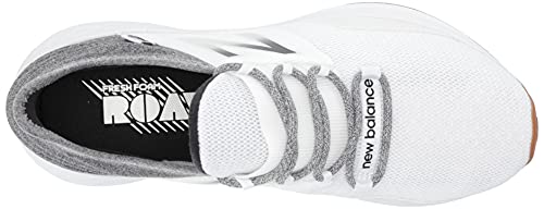 New Balance Women's Fresh Foam Roav V1 Sneaker, Nb White/Black, 7.5 Wide
