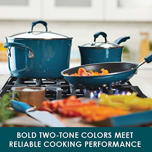 Rachael Ray Brights Nonstick Frying Pan / Fry Pan / Skillet - 12.5 Inch, Blue