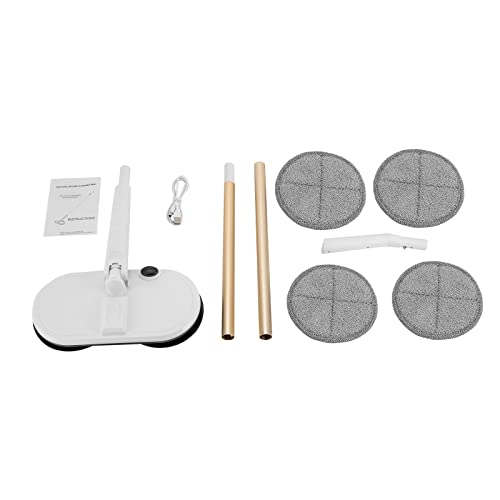 LOYALHEARTDY Cordless Mop Electric Mops for Floor Cleaning, Electric Spin Mop for Hardwood Floor Cleaner Machine, Power Mop with 4 Pads,Working 60 Mins