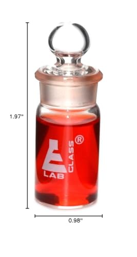 EISCO Weighing Bottle- Tall Form, Borosilicate Glass - 15mL - 25x50mm
