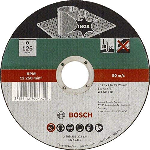 Bosch 2609256321 DIY Cutting Disc Stainless Steel 115 mm ø x 1.6 mm Straight