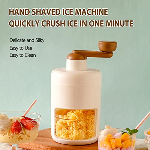 YEJAHY Ice Shaving Machine, Snow Cone Crusher, Advanced Manual Ice Shaving Machine, Household Kitchen Utensils, And A Freezing Mold For Making Smoothies