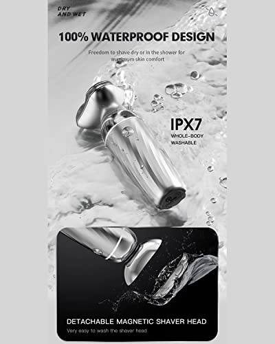 ENCHEN Beard Trimmer for Men Electric Razor 3D Rotary Shaver for Men, Rechargeable Wet & Dry Shaver Waterproof IPX7