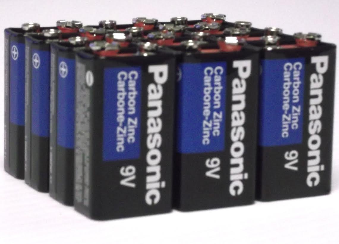 Panasonic 12 Pack Wholesale Lot Super Heavy Duty 9V Batteries