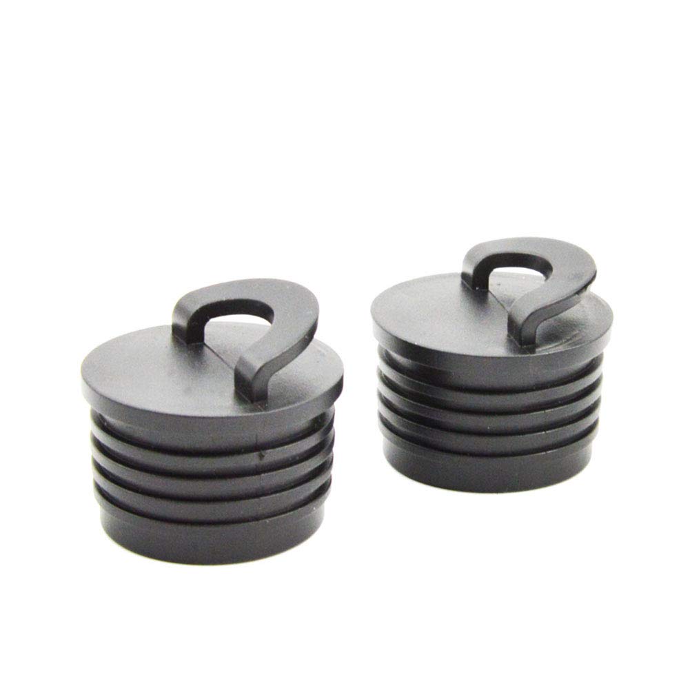 BOLWHAO BOOHAO Universal Kayak Scupper Plug Kit Kayak Marine Boat Plug Bung Diameter 1.6β Replacements Accessory for Kayak Canoe Boat Drain Holes Black 4 Pieces