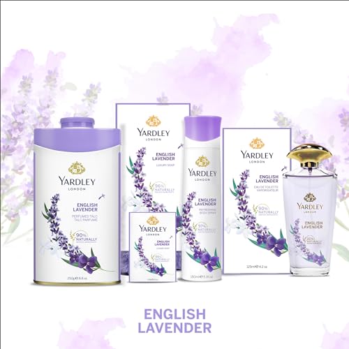Yardley London English Lavender Perfumed Deodorizing Talc Talcum Powder 100gm, 3.5 Ounce