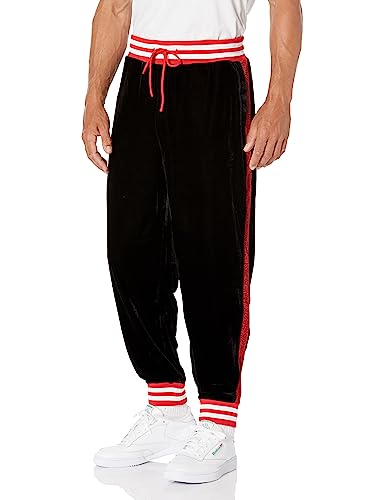 Blizzard Bay Men's Jolly Knits Ugly Christmas Tracksuit, Santa Swag-Black, Medium